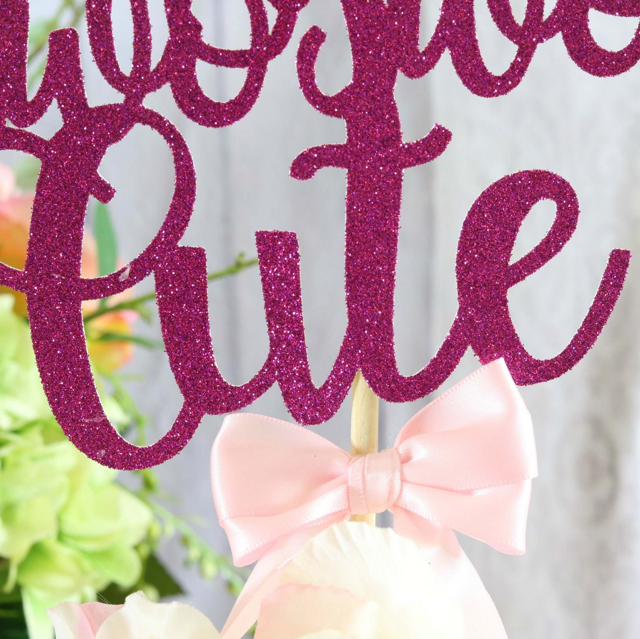 Two Two Cute Cake Topper ANY COLOR Ballerina Party | Etsy