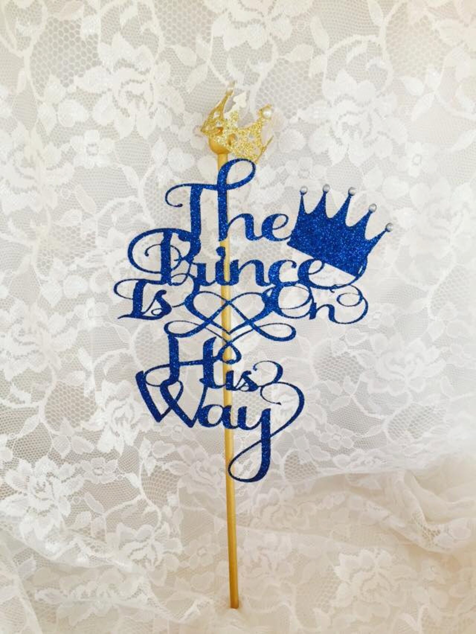 Cake Topper Prince Cake Topper Centerpiece Baby Shower - Etsy