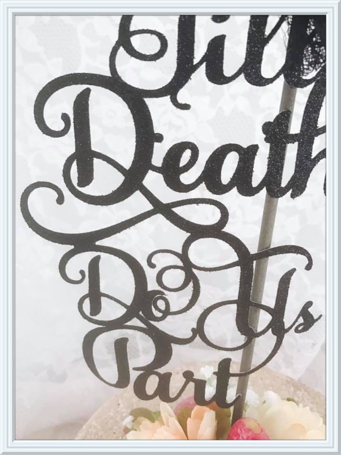 Till Death Do Us Part Cake Topper Skull Cake Topper - Etsy Canada