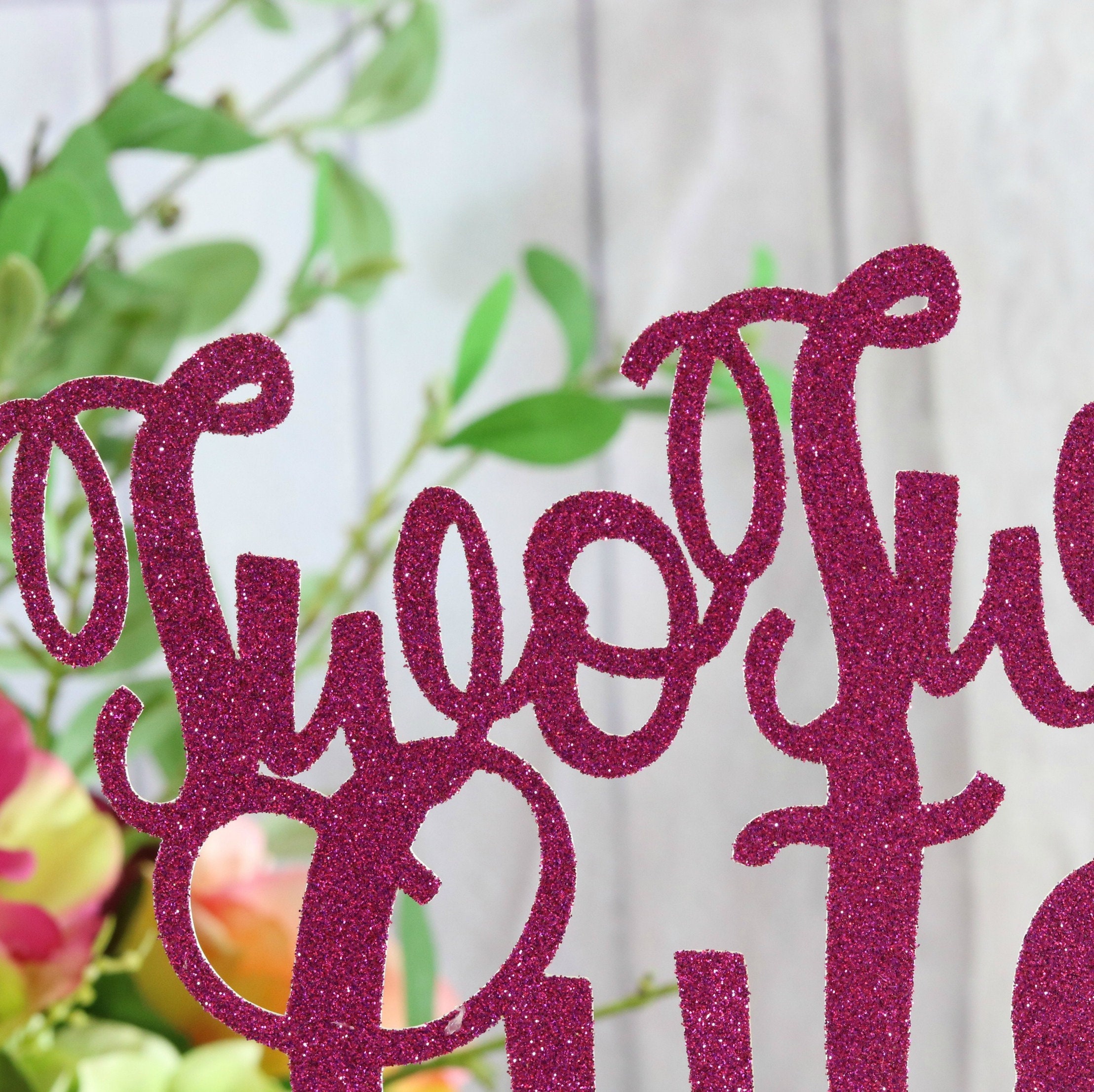 Two Two Cute Cake Topper ANY COLOR Ballerina Party | Etsy