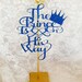 Cake Topper Prince Cake Topper Centerpiece Baby Shower the Prince is on ...