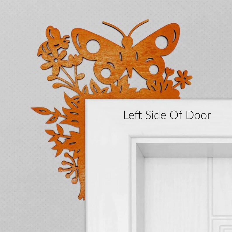 Butterfly Bee Door or Window Trim Nature Wood Frame Sitter - Etsy