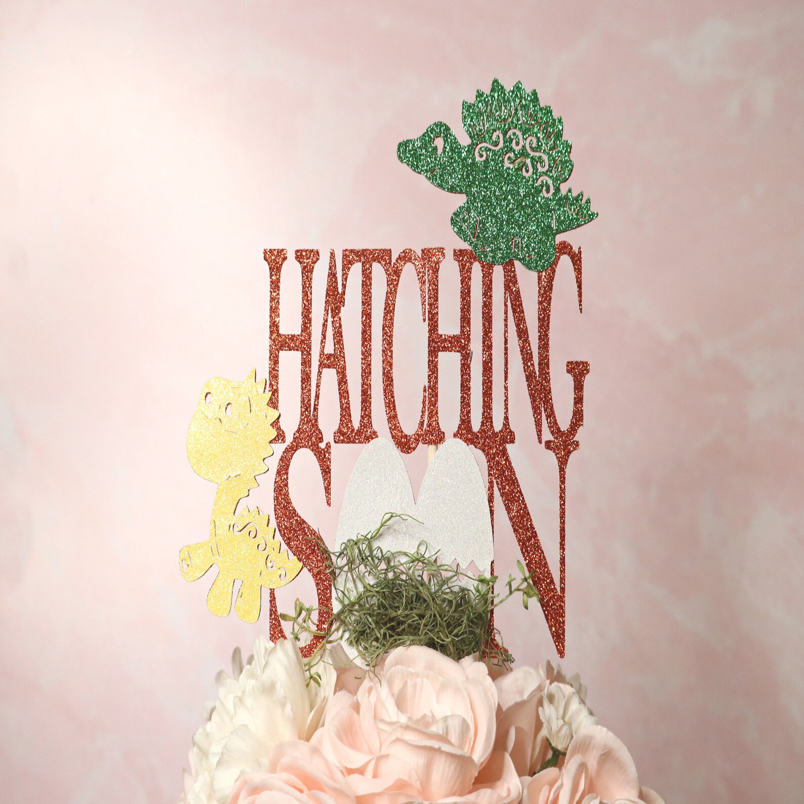 Baby Shower Cake Topper Hatching Soon ANY COLORS Boy - Etsy