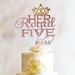 Princess Cake Topper ANY COLORS 5th Birthday Fifth - Etsy
