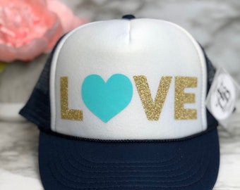 Cute love hat love love hat love trucker hat trucker hat | Etsy