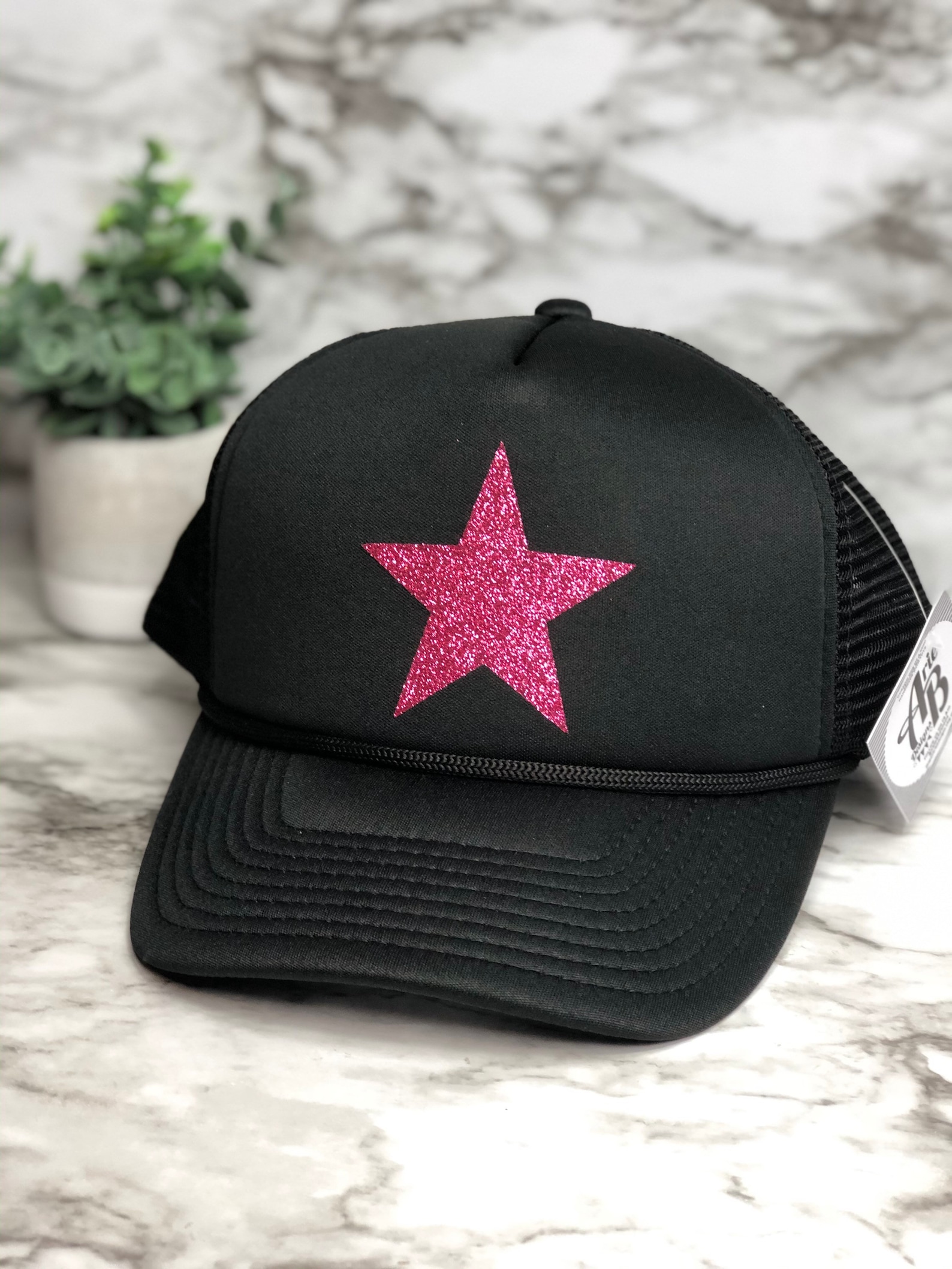 Star Star Hat Star Trucker Hat Hat With Star Custom Star - Etsy
