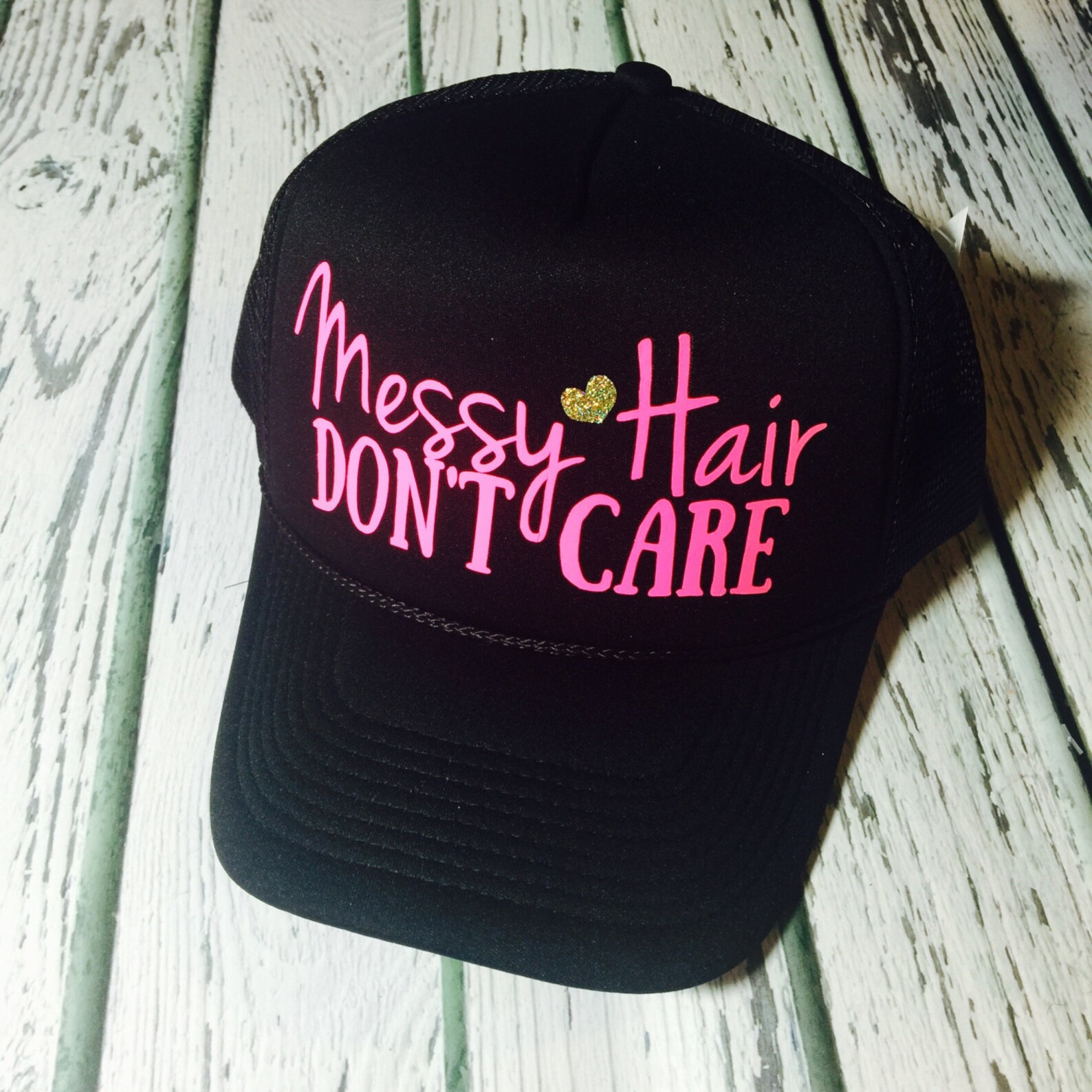 Messy hair dont care messy hair hat messy hair dont care | Etsy