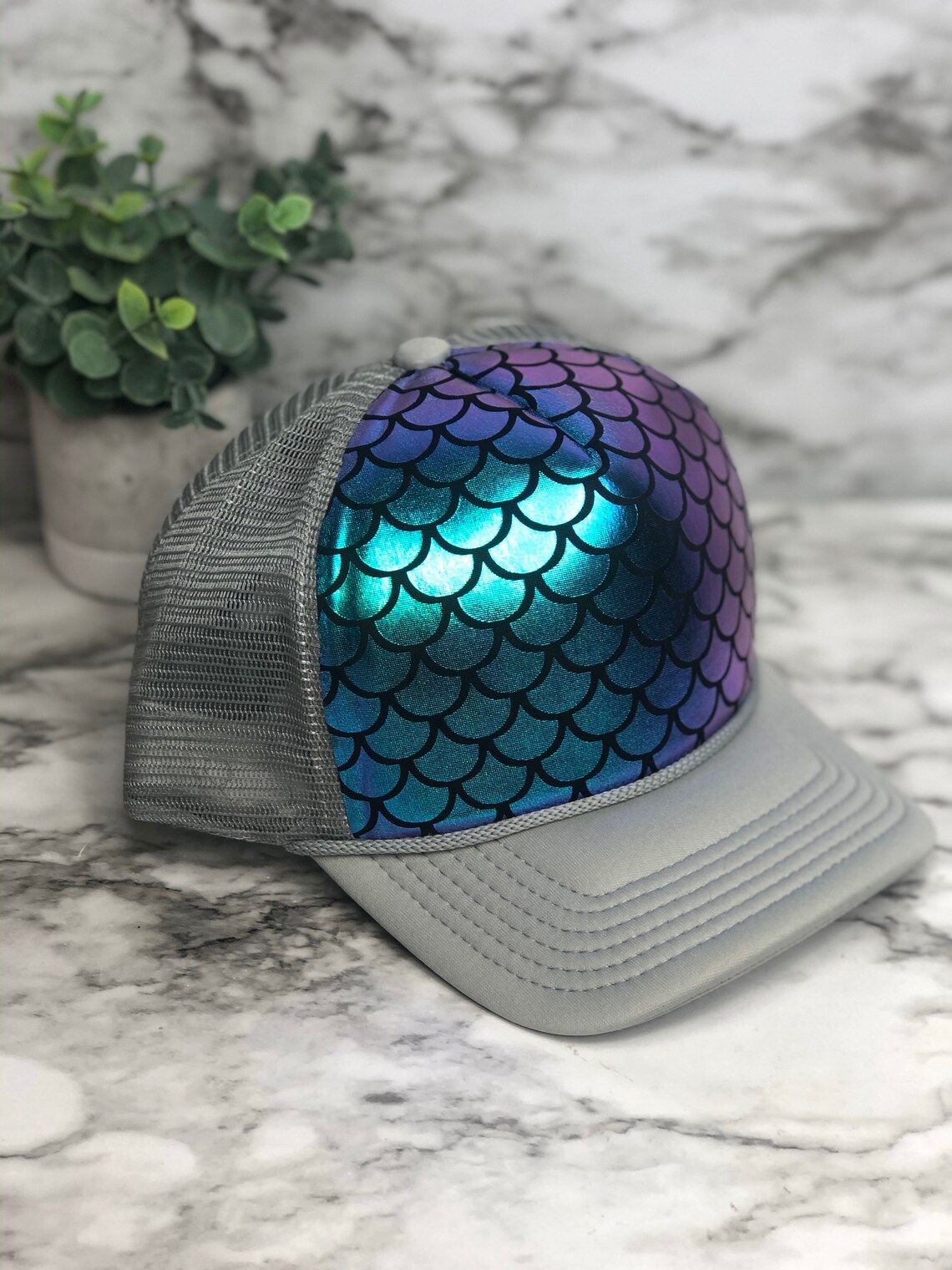 Mermaid mermaid fashion mermaid hat mermaid trucker hat | Etsy