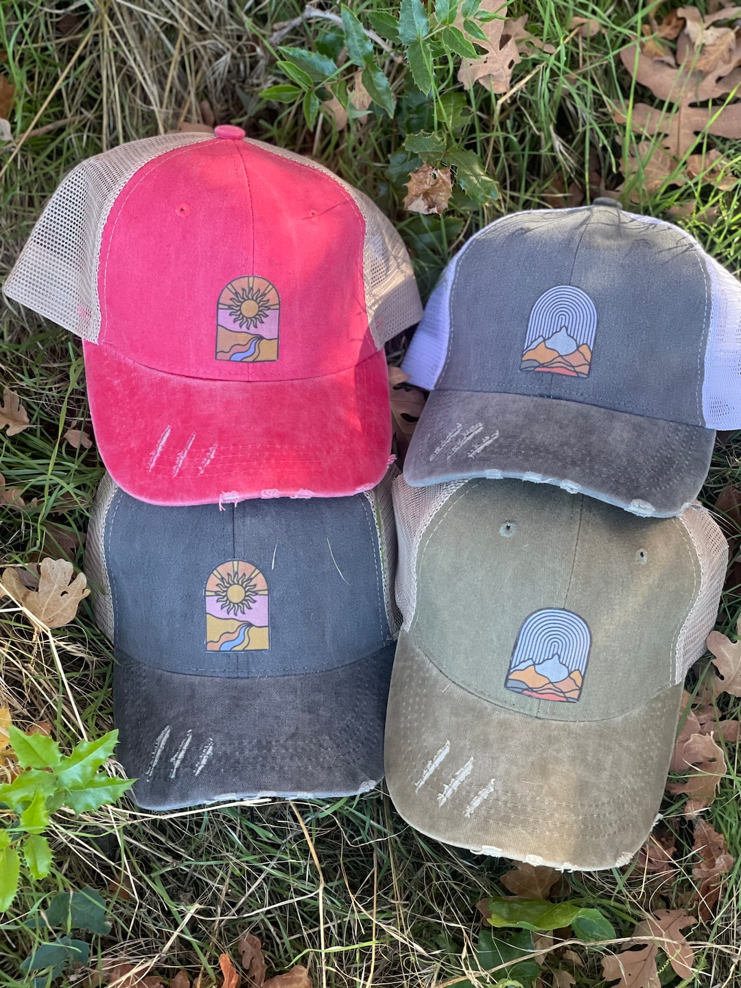 Patch Hat, Cute Patch Hats, Mountain Trucker Hats, Gift for Her, Gift ...