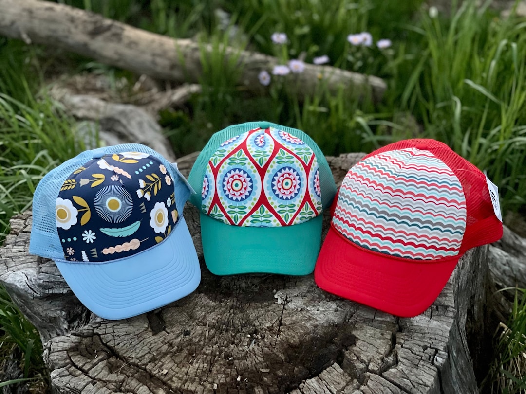 Wave Hat, Wave Trucker Hat, Colorful Trucker Hat, Trucker Hat for Her ...
