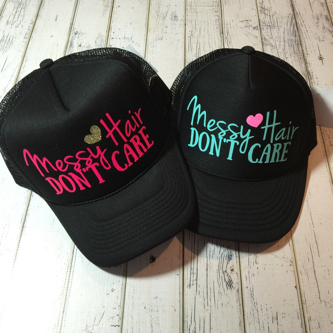 Messy Hair Dont Care Messy Hair Hat Messy Hair Dont Care | Etsy