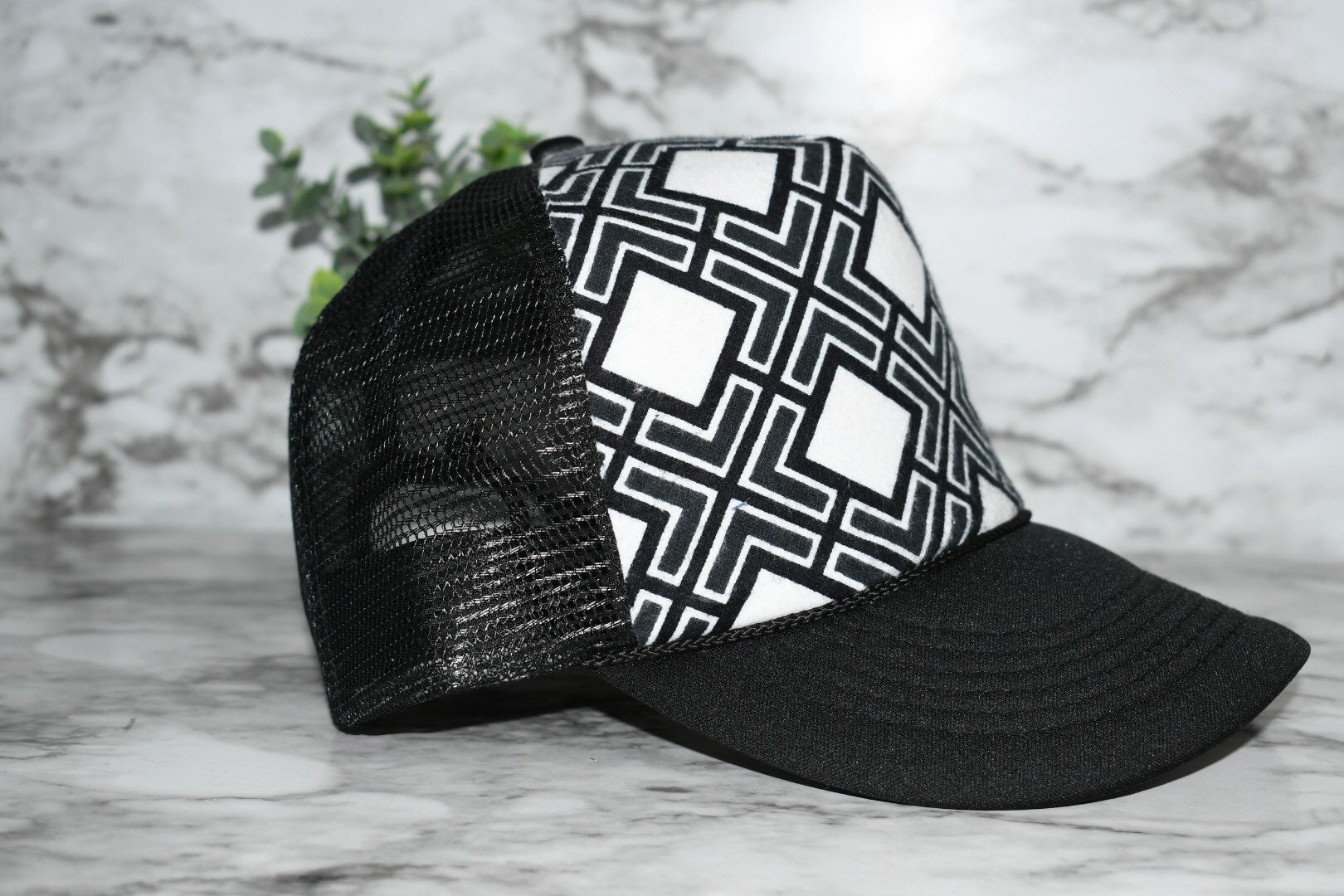 Geometric Fashion Trucker Hat Cute Trucker Hat Womens Hat - Etsy Denmark