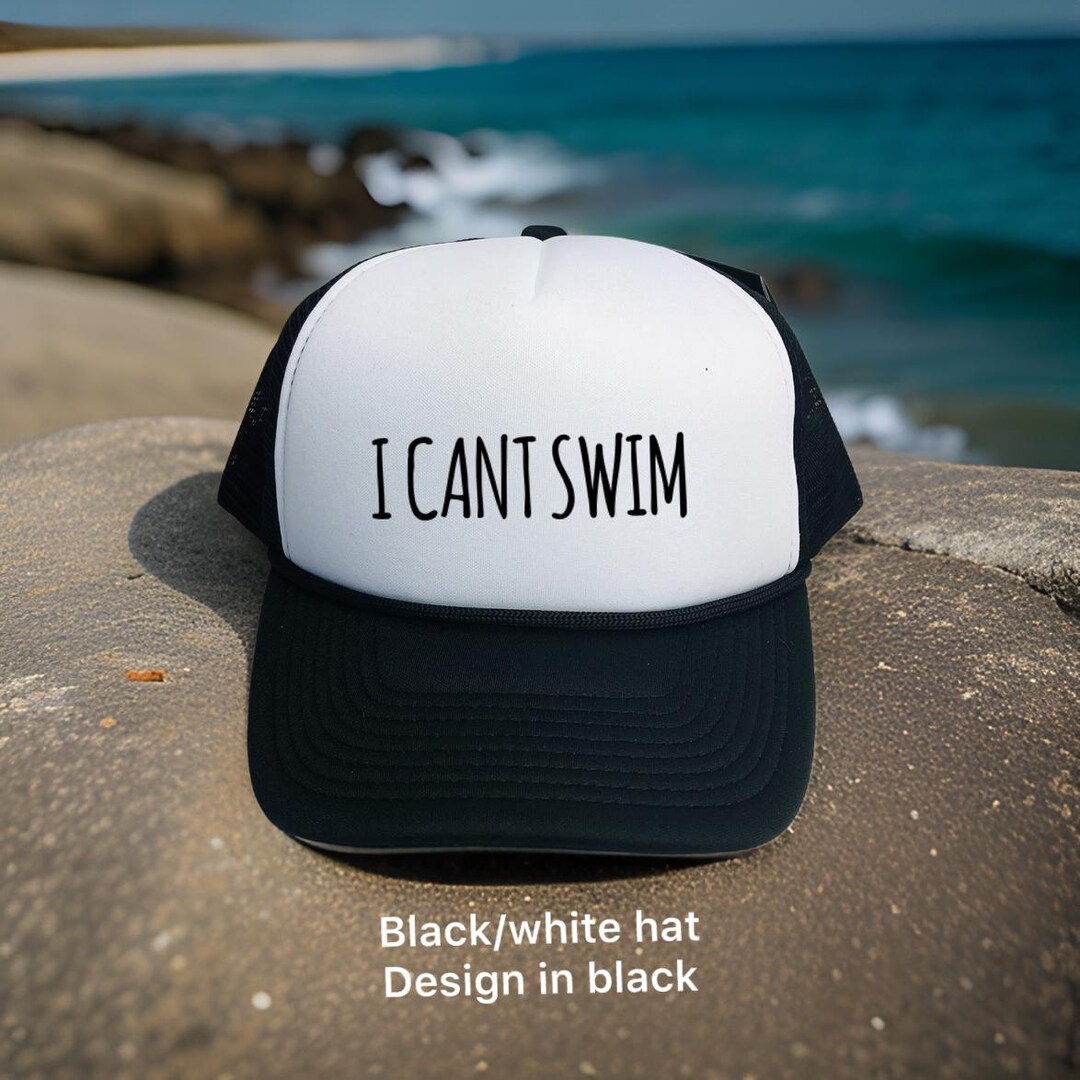 I Can't Swim Hat, Funny White Elephant Gift - Etsy
