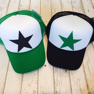 Star Star Hat Star Trucker Hat Hat With Star Custom Star - Etsy