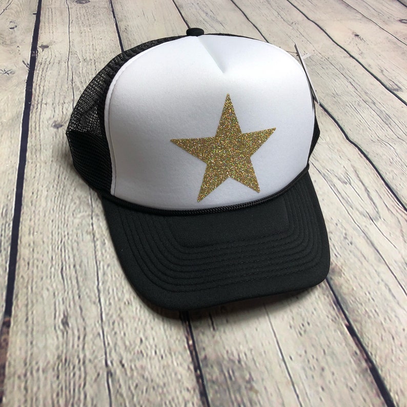Star Star Hat Star Trucker Hat Hat With Star Custom Star - Etsy