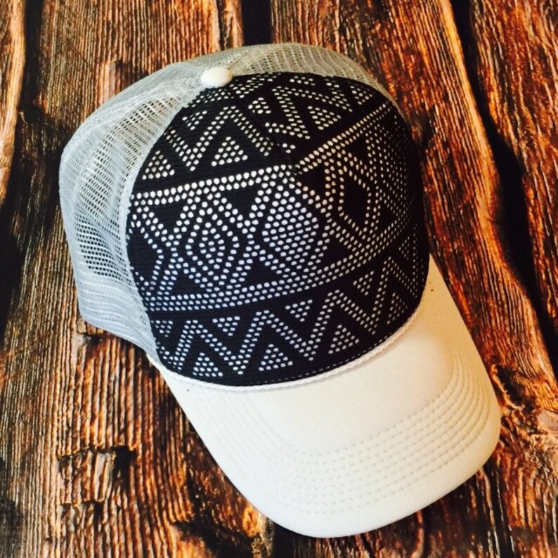 Black woven aztec aztec aztec hat aztec snapback aztec | Etsy
