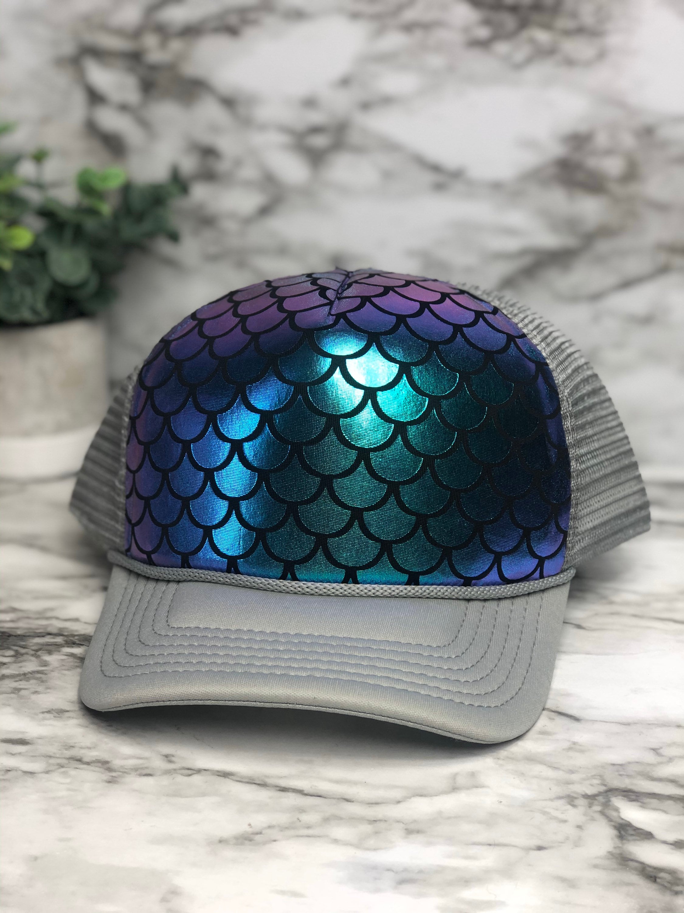 Mermaid mermaid fashion mermaid hat mermaid trucker hat | Etsy