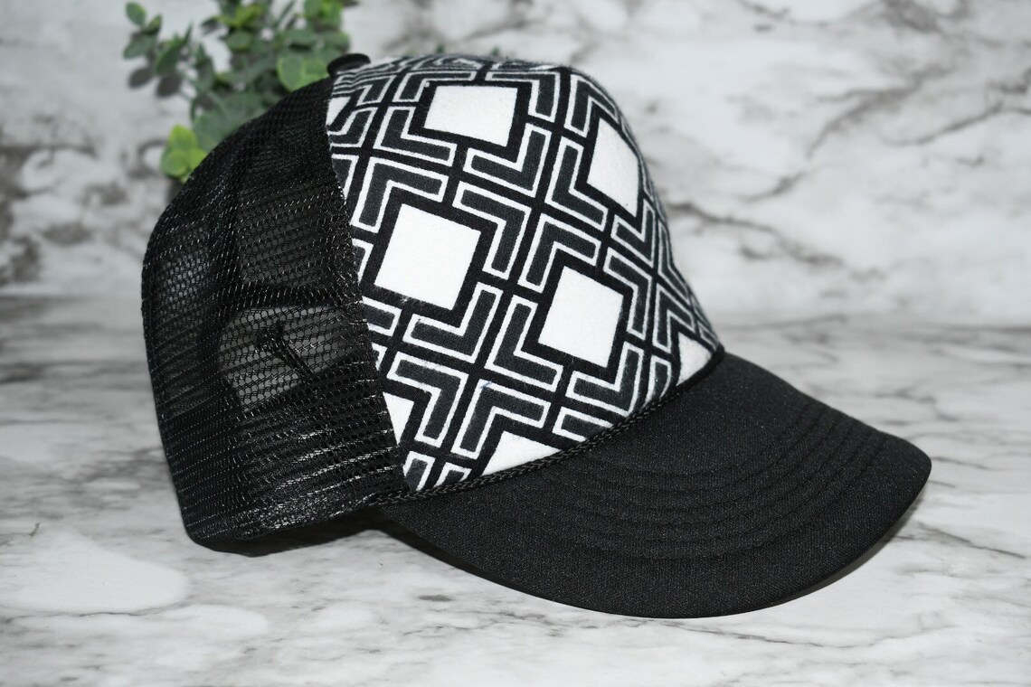 Geometric Fashion Trucker Hat Cute Trucker Hat Womens Hat - Etsy Denmark