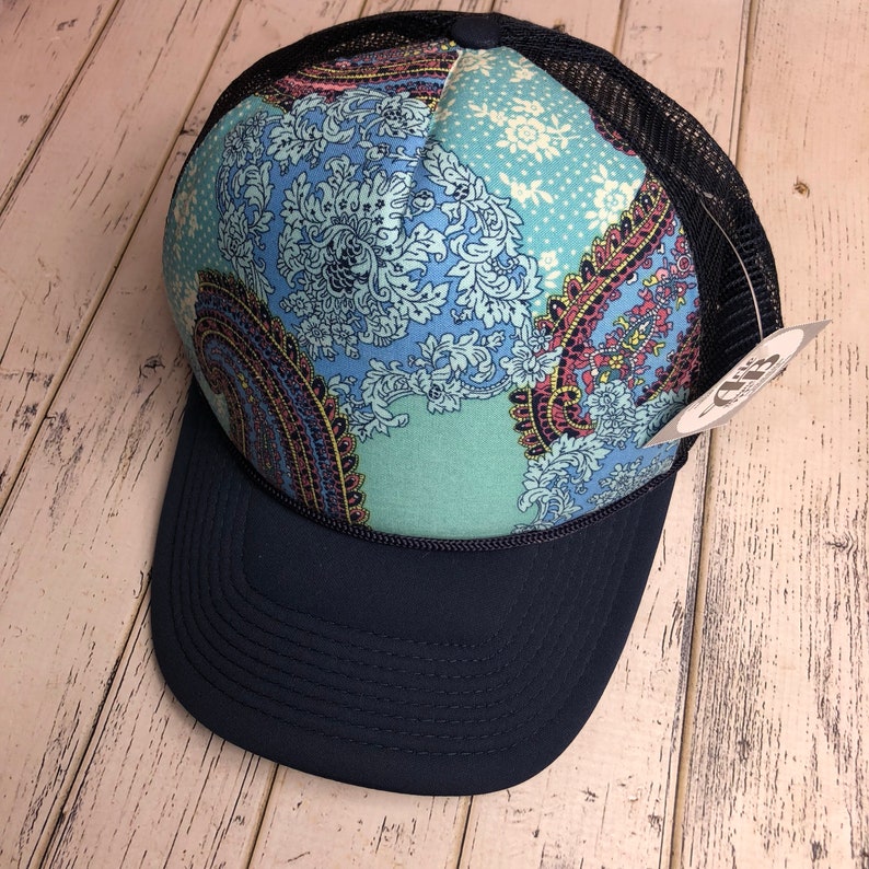 Paisley Hat Paisley Trucker Hat Womens Hat Womens Trucker | Etsy