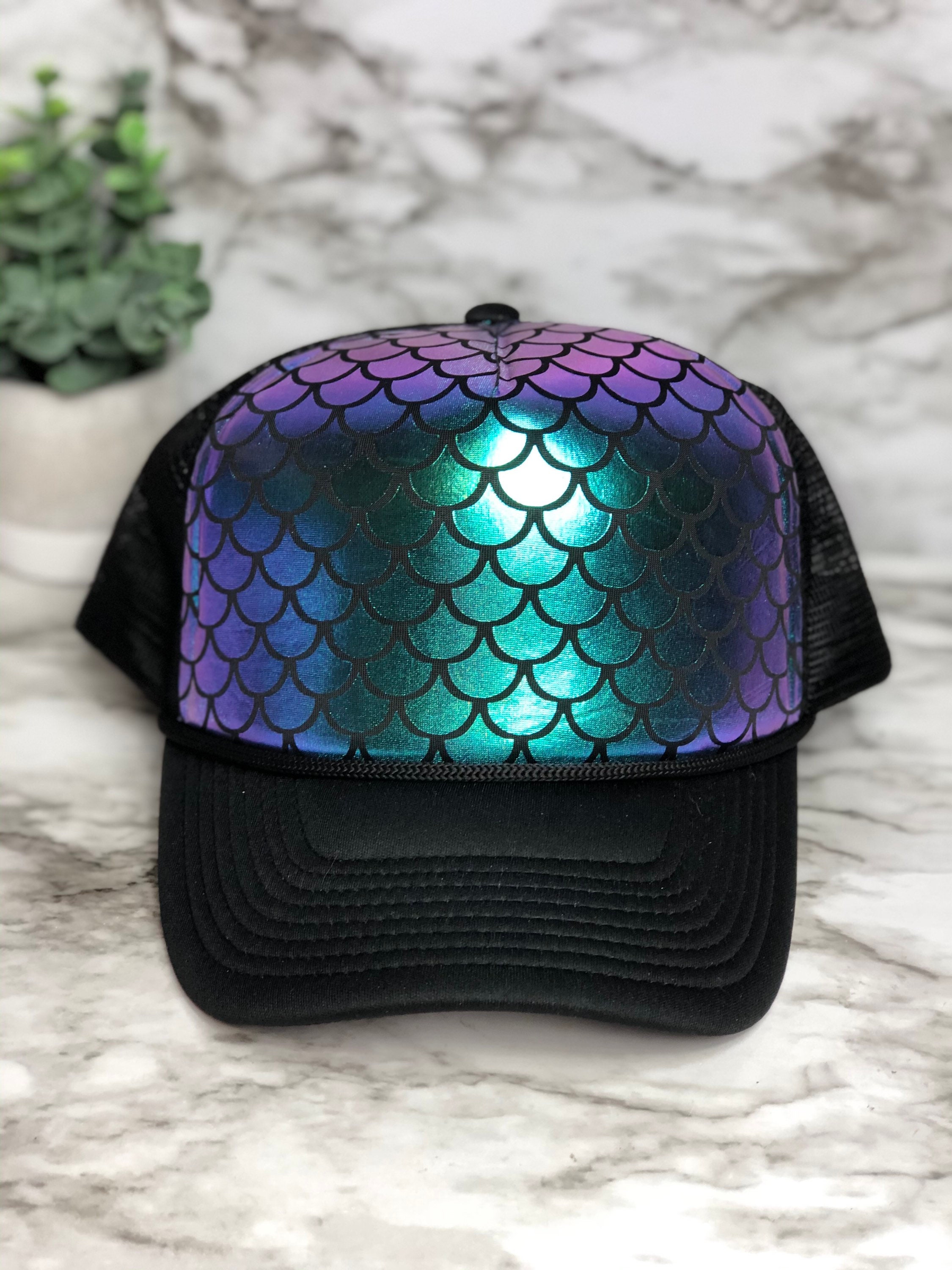 Mermaid mermaid fashion mermaid hat mermaid trucker hat | Etsy