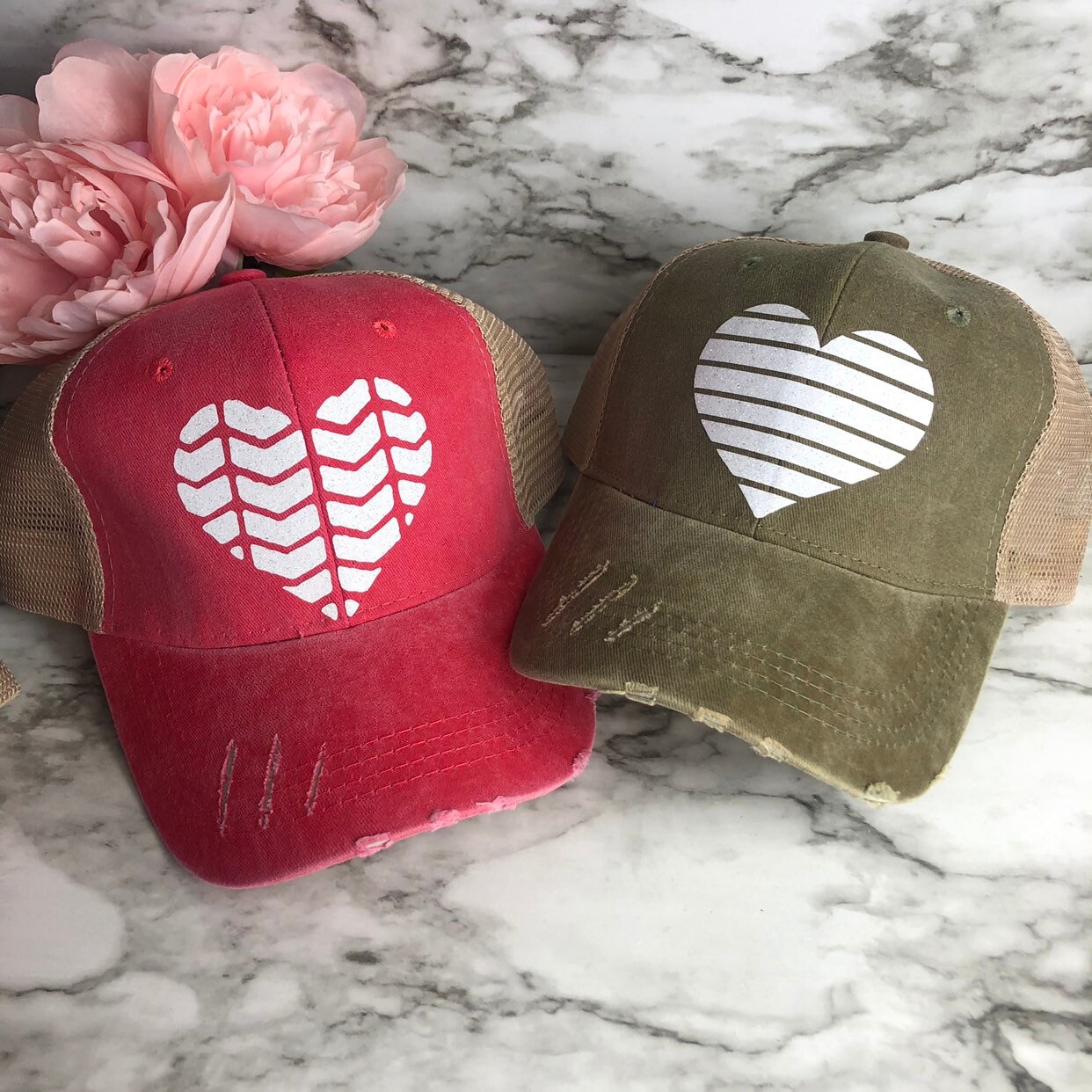 Custom Distressed Hat Distressed Hats Distressed Trucker | Etsy