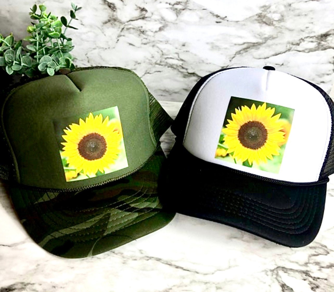 Sunflower Sunflower Hat Sunflower Fashion Sunflower Trucker - Etsy