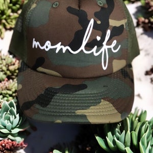 Camo Hat, Momlife, Mom Life, Mom Fashion, Ariebdesigns, Momlife Trucker ...