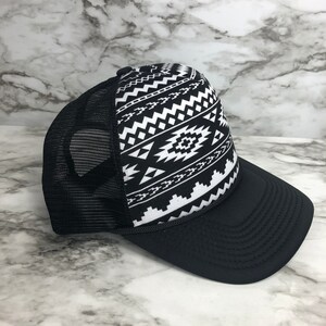 Black and White Aztec, Aztec, Aztec Hat, Aztec Snapback, Aztec Trucker ...