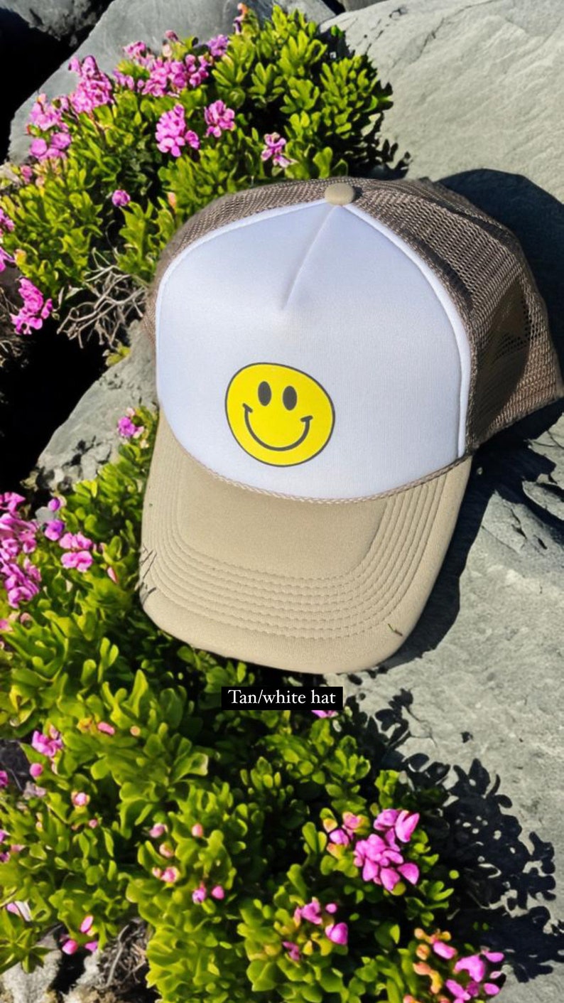 Smiley Face Trucker Hat: Custom Made-to-order Snapback - Etsy