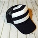 Black and White Hat Black and White Stripes Striped Hat - Etsy