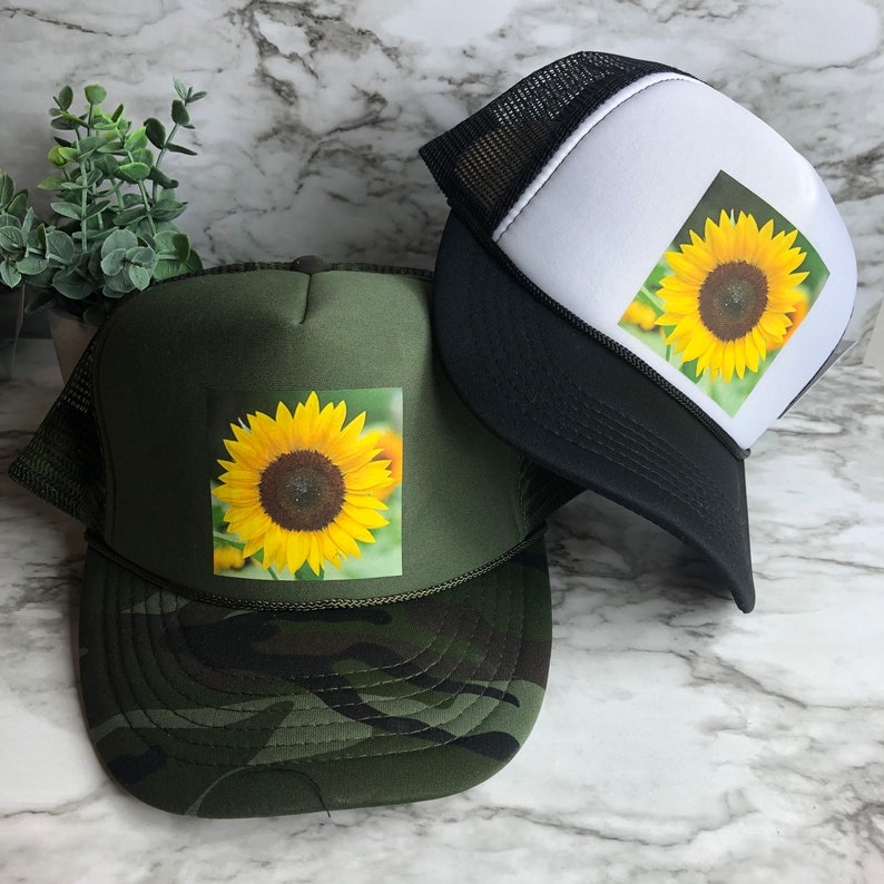 Sunflower Sunflower Hat Sunflower Fashion Sunflower Trucker | Etsy