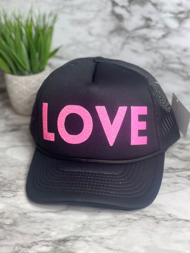 Cute Love Hat Love Love Hat Love Trucker Hat Trucker Hat - Etsy