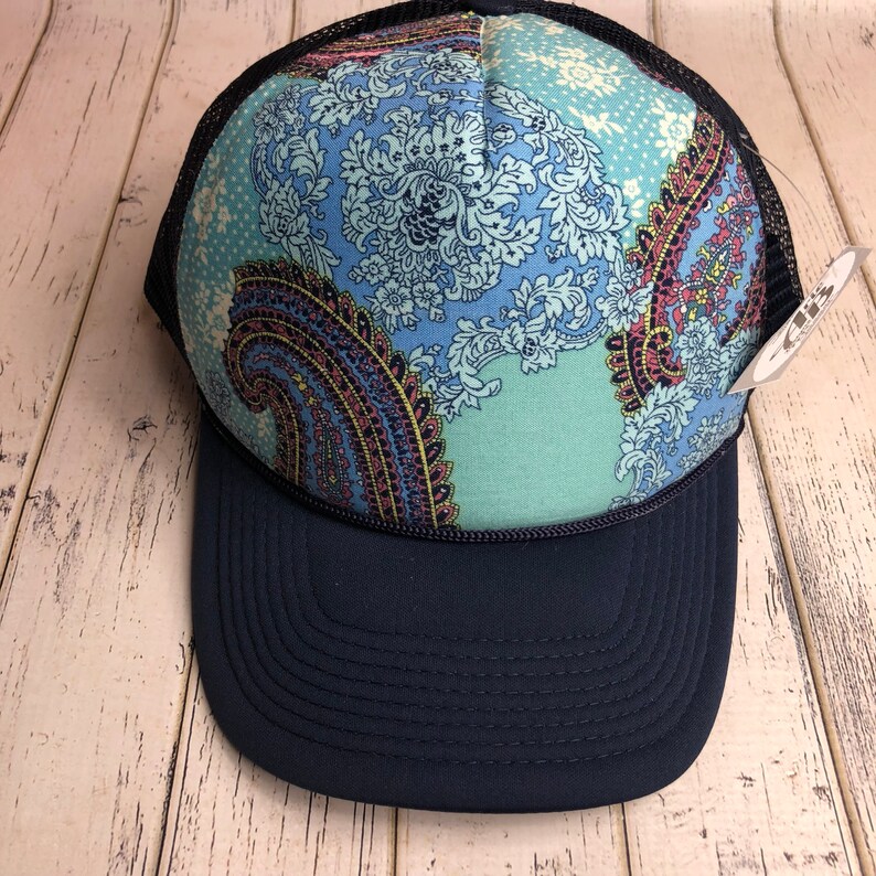 Paisley Hat Paisley Trucker Hat Womens Hat Womens Trucker | Etsy