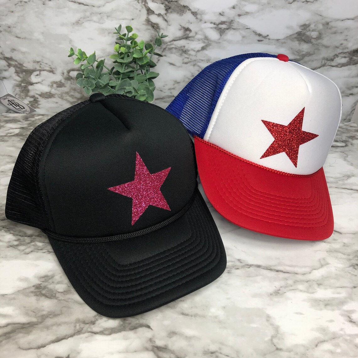 Star Star Hat Star Trucker Hat Hat With Star Custom Star - Etsy