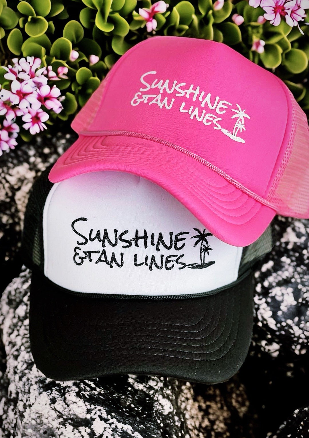 Sunshine and Tan Lines Hat, Gift for Her, Cute Trucker Hats, Sunshine ...