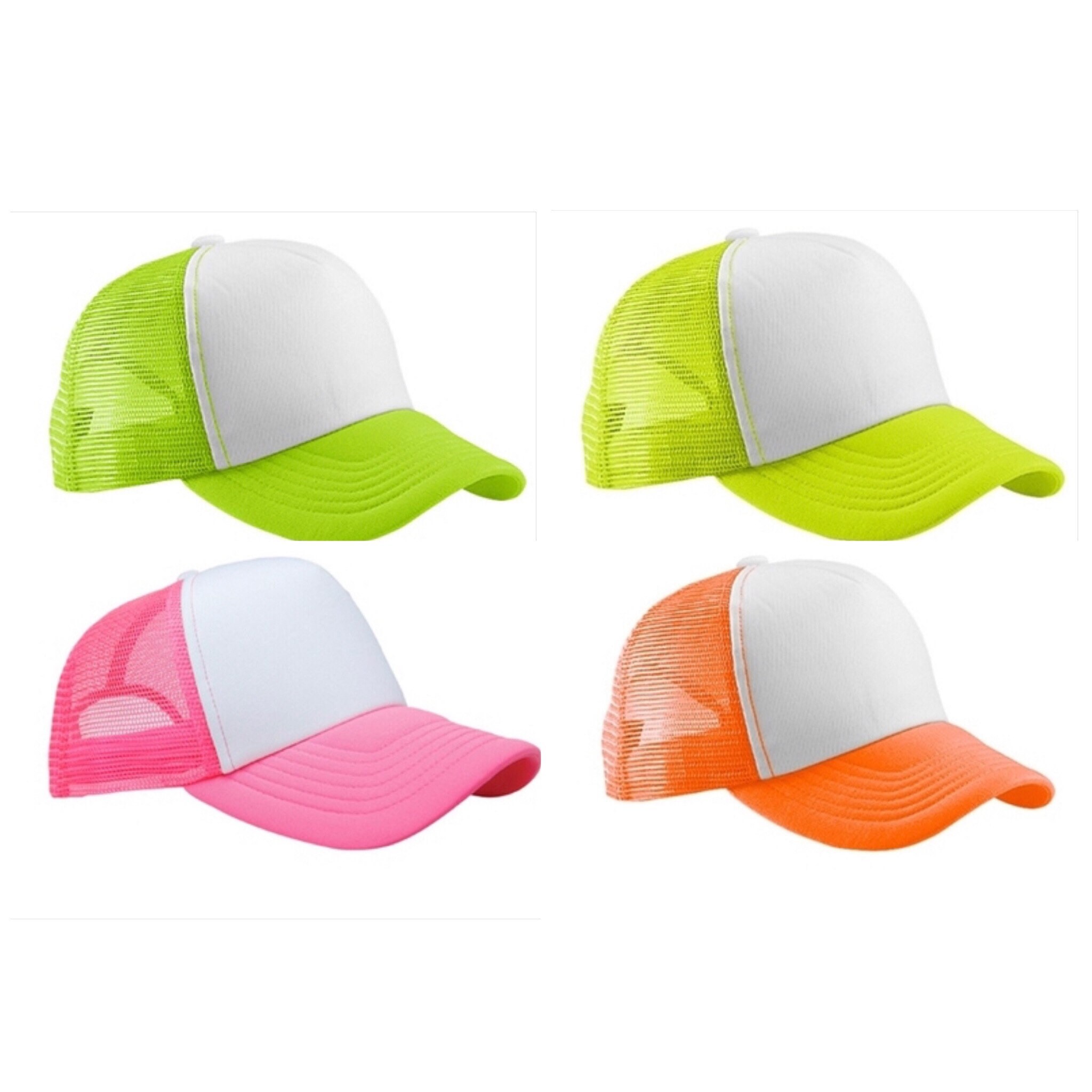 Custom Hat Custom Neon Hat Custom Neon Trucker Hats Neon - Etsy