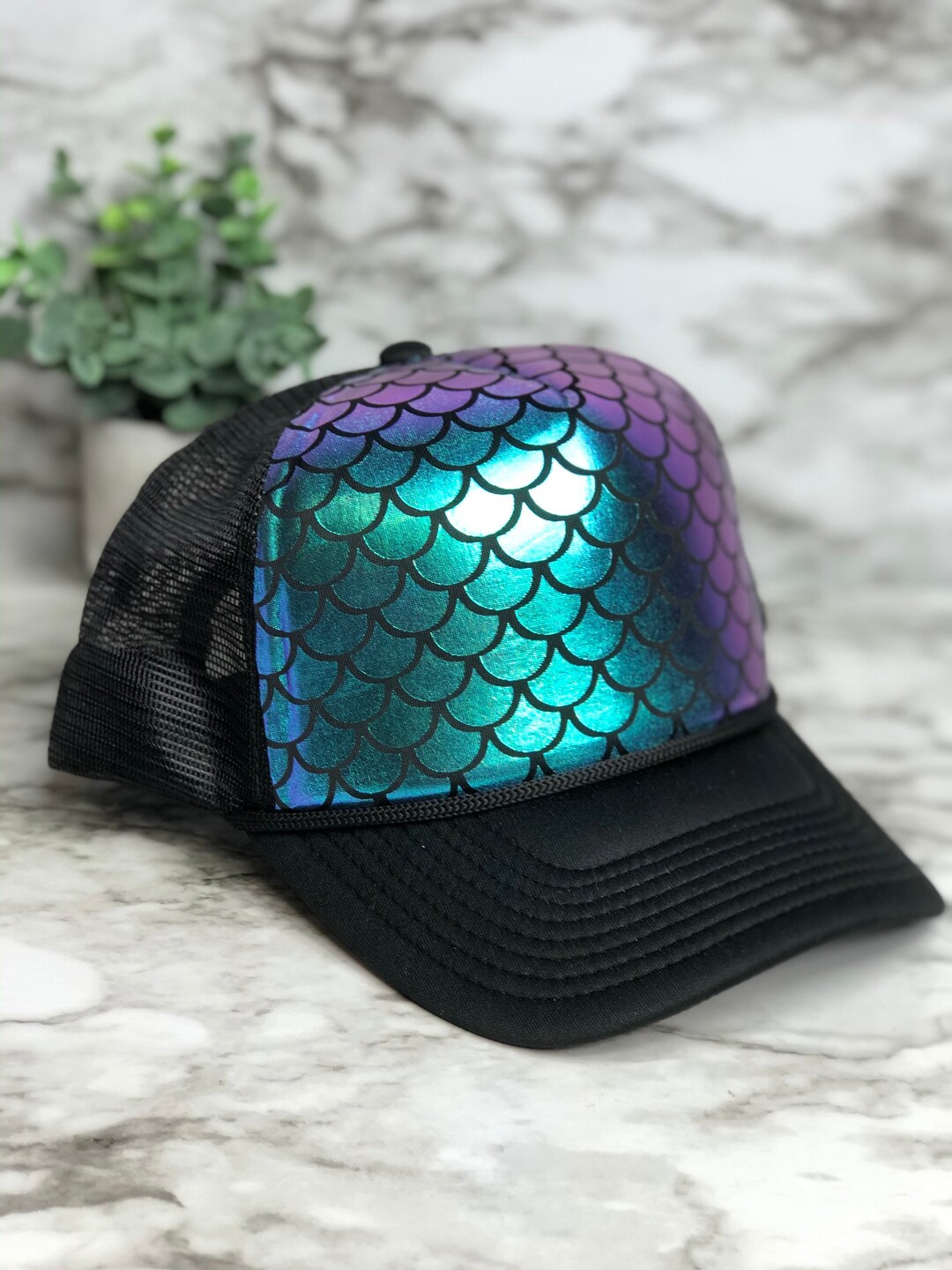 Mermaid, Mermaid Fashion, Mermaid Hat, Mermaid Trucker Hat, Mermaid ...