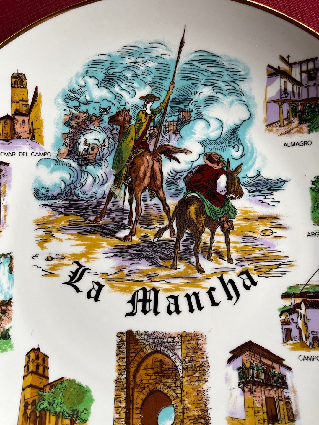 Spain Plate, Art Plate, Collectible Plate, Kitchen Art, Spanish Kitchen ...