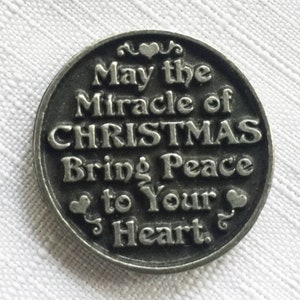 Christmas Token, Christmas Coin, Xmas Token, Religious Token, Xmas Coin ...