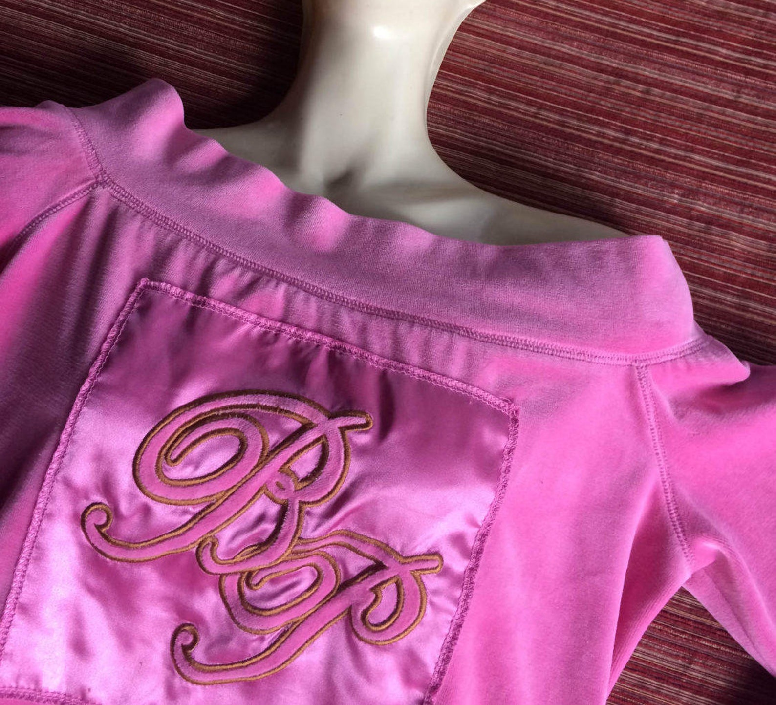 Off Shoulder Top Pink Velour Top Pink Velvet Top 70s Pink - Etsy