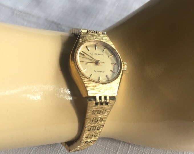 Dressy Gold Watch, 80s Gold Watch, Gold Bracelet Watch, Dressy 80s ...