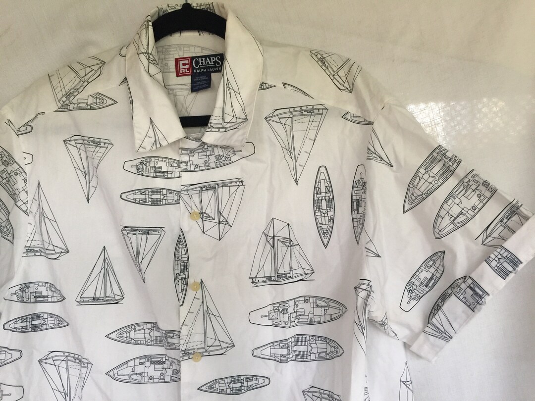 Ralph Lauren Shirt, Nautical Shirt, Boat Shirt, Yacht Shirt, Oxford ...