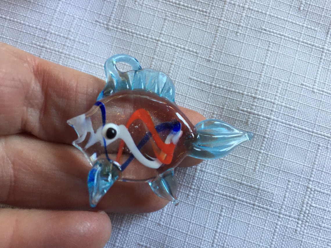 Blown Glass Fish ,fish Ornament, Glass Fish, Hanging Glass Fish ...