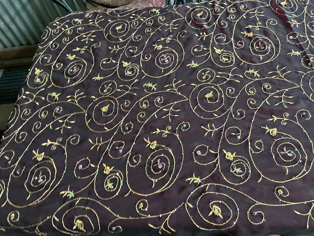 Black Print Fabric, Transparent Cloth, Sheer Black Fabric, Sequin ...