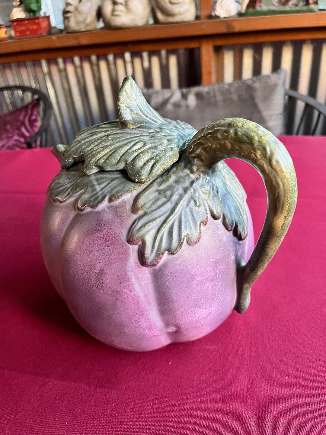 Vegetable Pitcher, Artisan Pitcher, Painted Pitcher, Fun Pitcher, Art ...