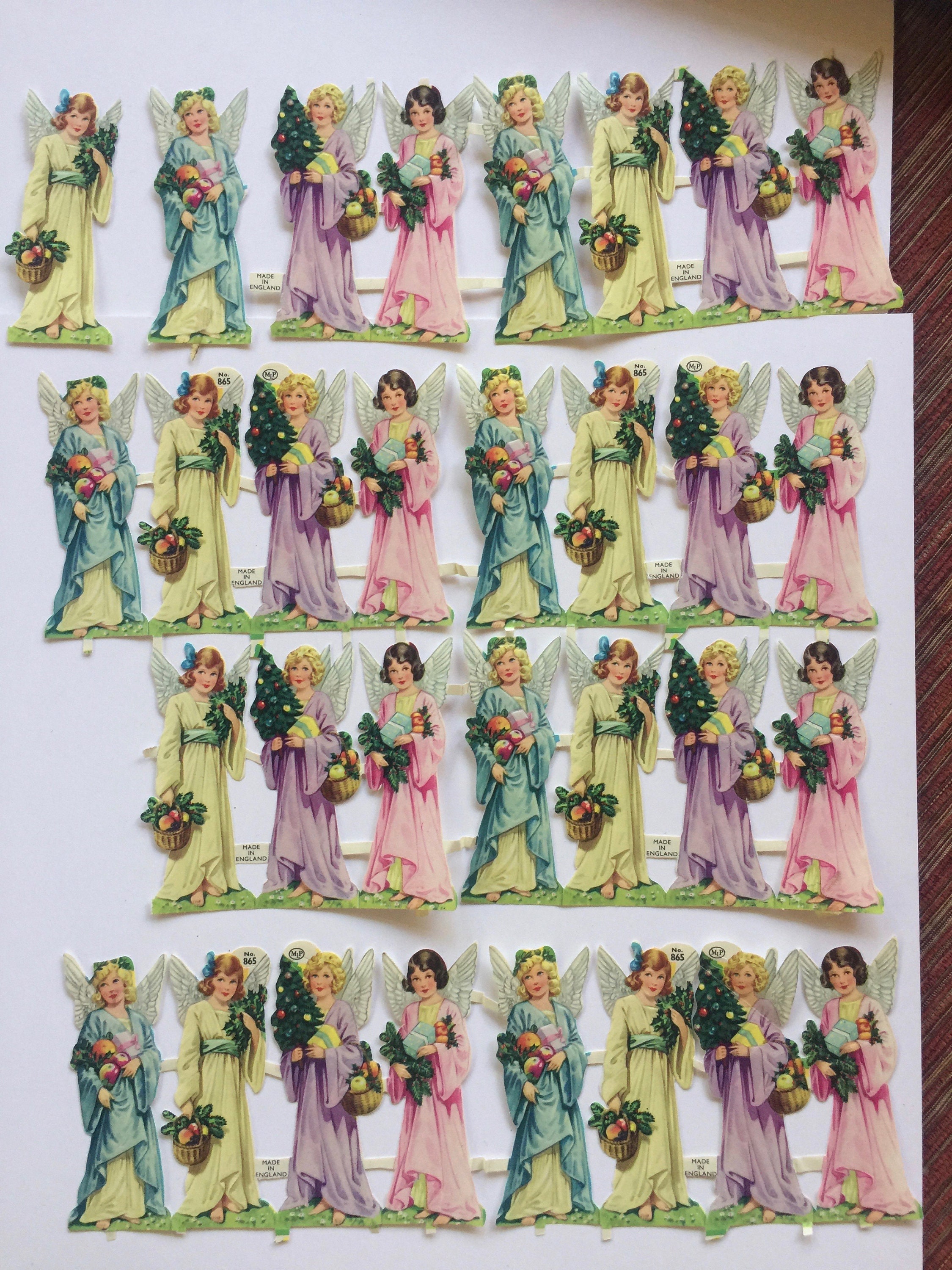 Angel Art Angel Ephemera German Cutout Storybook Artangel - Etsy