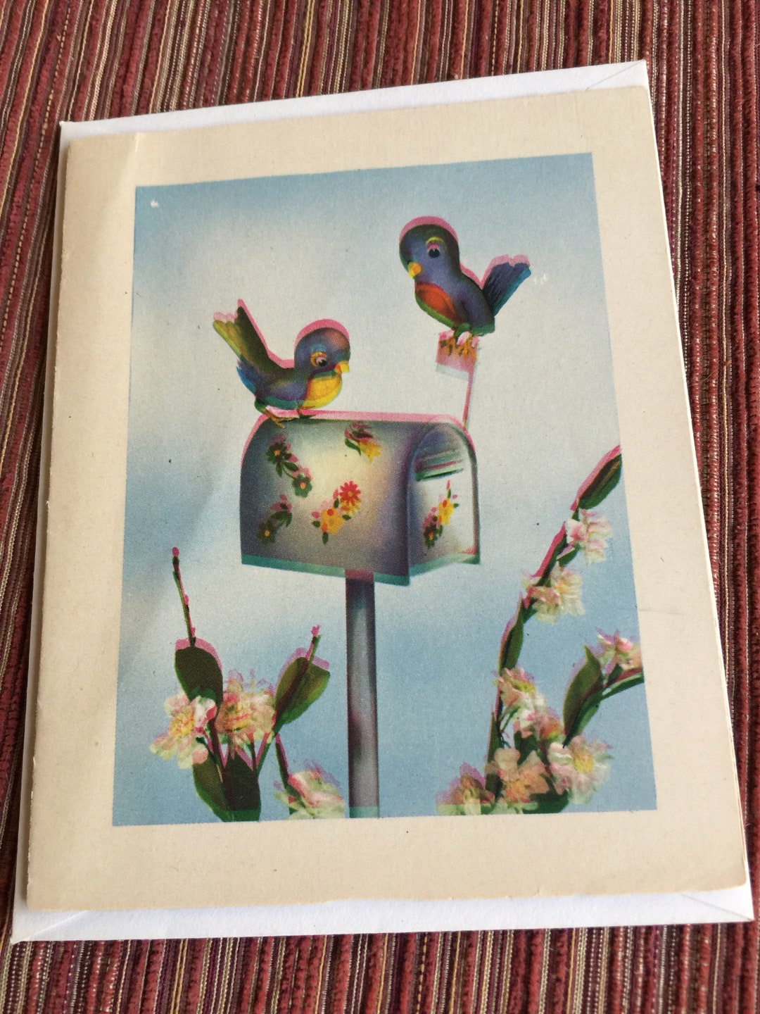 Bird Card, Bird Lover, Bird Blank Note, Retro Bird Note, Retro Bird ...