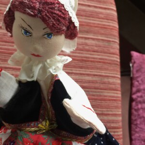 Lady Puppet, Hand Puppet, Folk Art Puppet, Woman Puppet, Retro Puppet ...