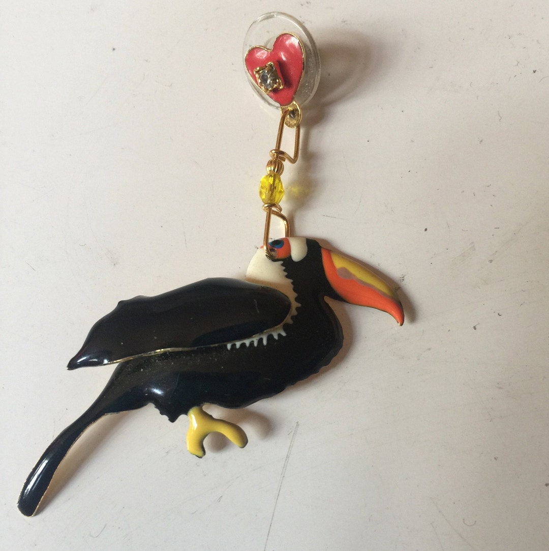 Bird Earring, Fan Earring, Kinetic Earring, Tropical Earring ...