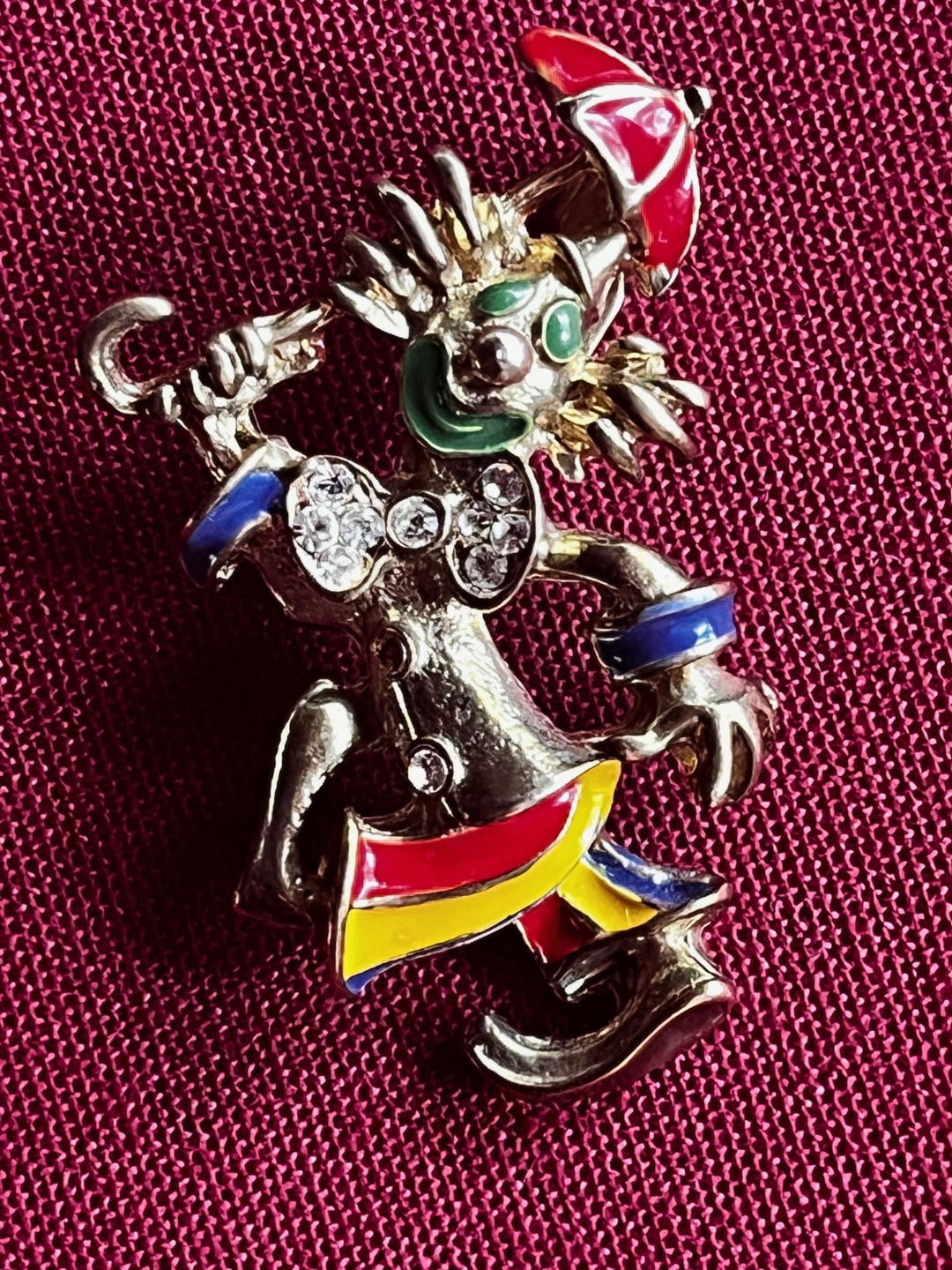 Clown Pin, Clown Lapel Pin, Clown Brooch, Face Pin, Pewter Stick Pin ...